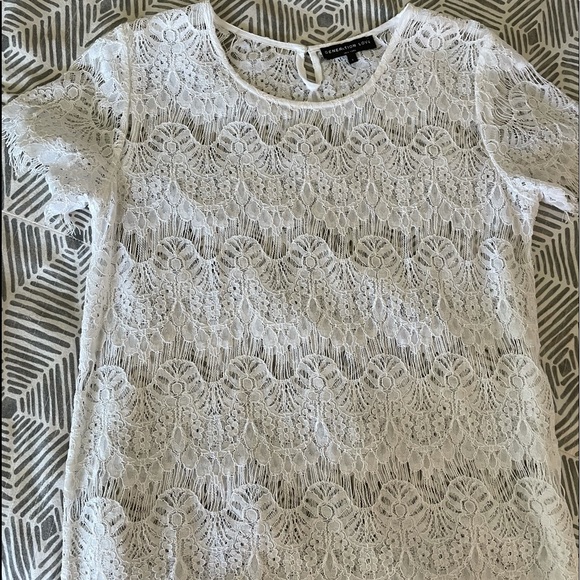 Generation Love | Tops | Generation Love White Lace Top | Poshmark